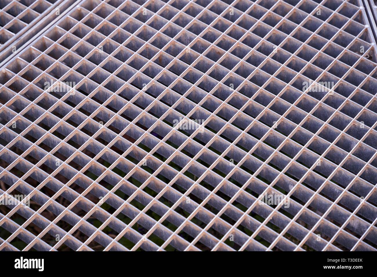 Rusty Metal Grid Stock Photo - Alamy