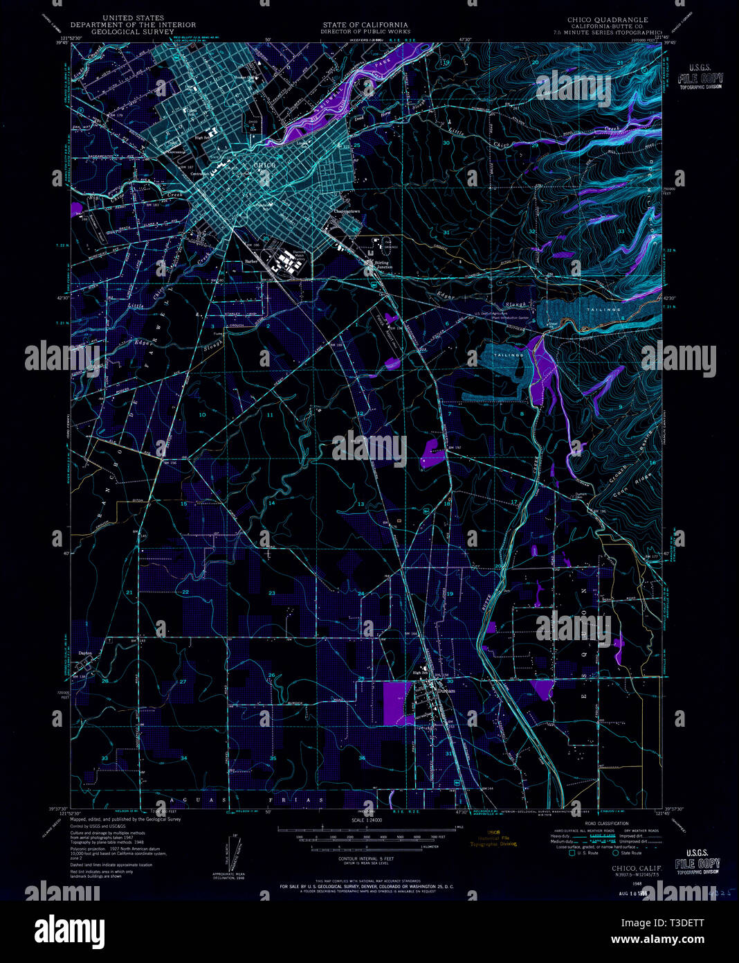 Chico california map hi-res stock photography and images - Alamy