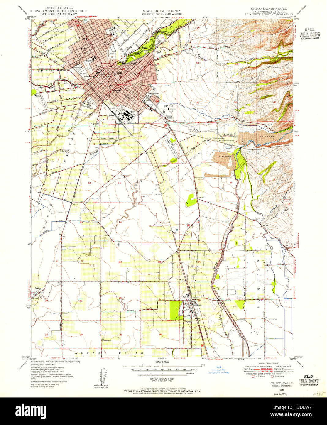 Map of chico hi-res stock photography and images - Alamy