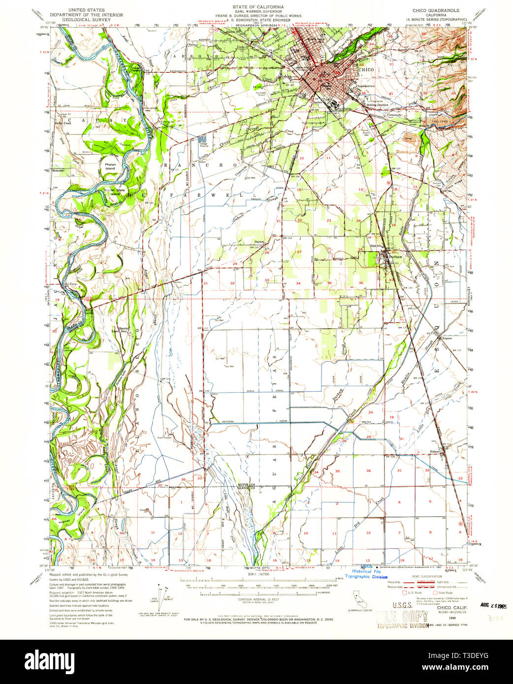 Map of chico hi-res stock photography and images - Alamy