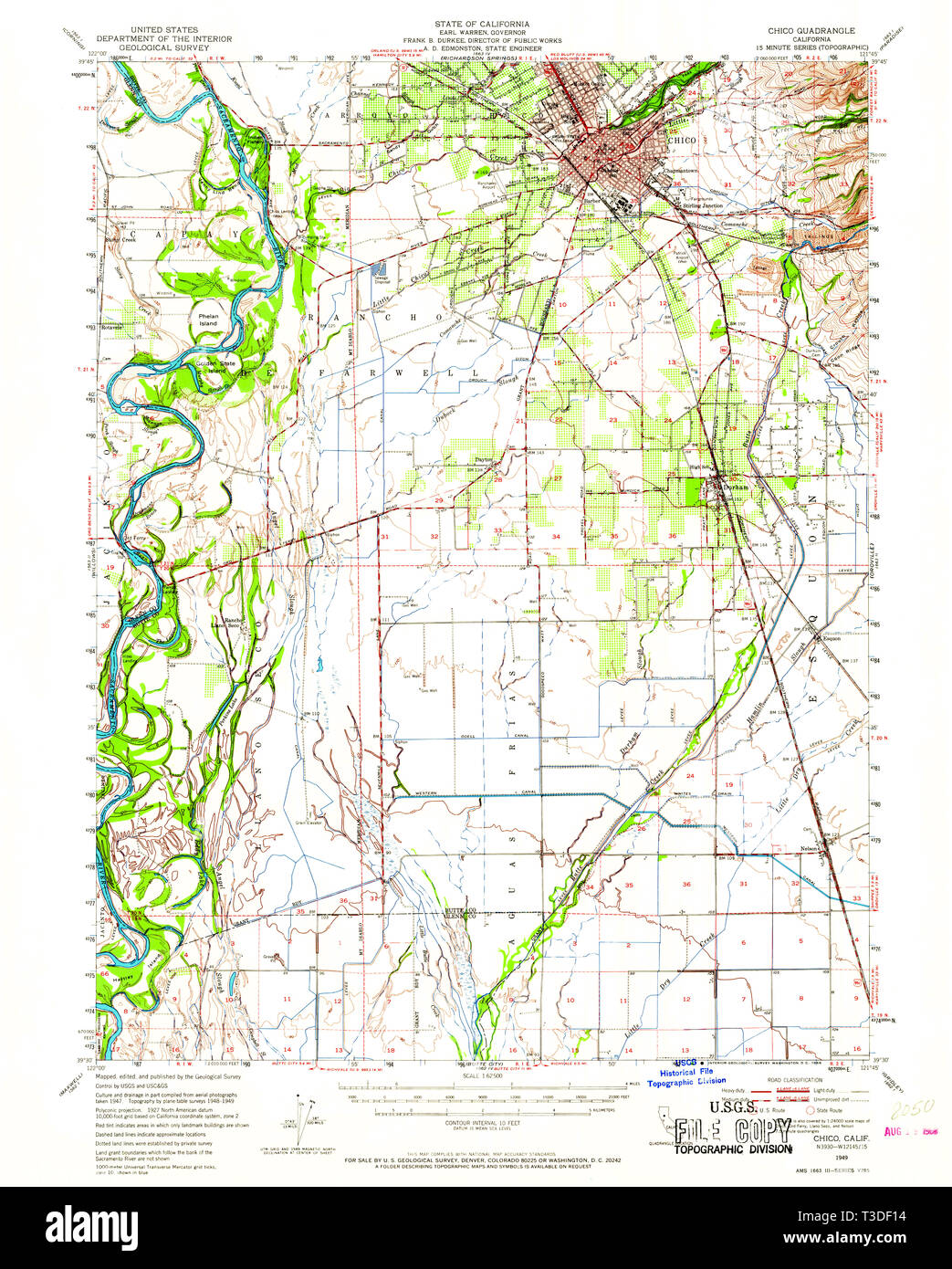 Map of chico hi-res stock photography and images - Alamy