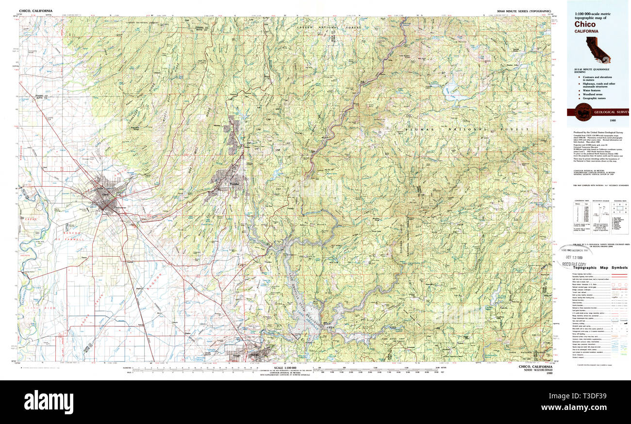 Chico california map hi-res stock photography and images - Alamy