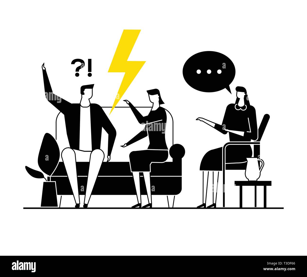 Design scene couch Stock Vector Images - Alamy