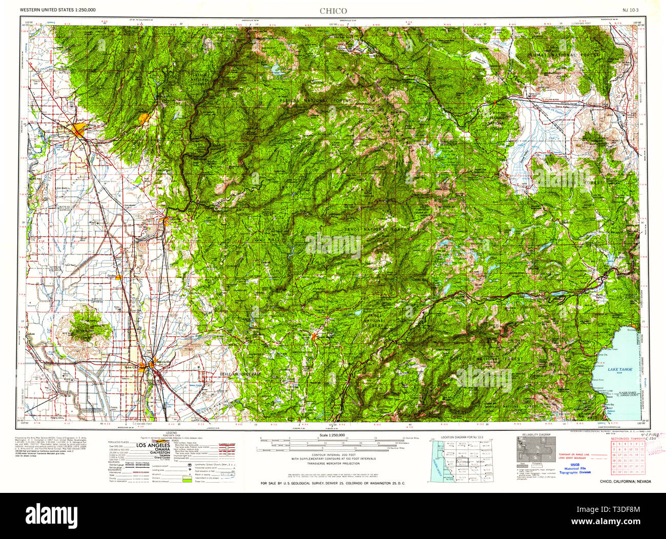 Chico california map hi-res stock photography and images - Alamy
