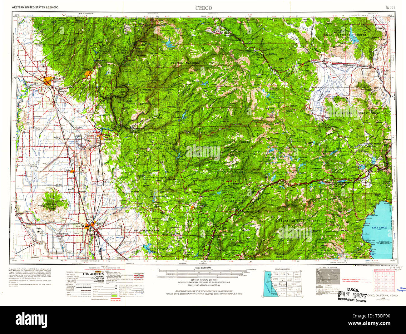 Chico california map hi-res stock photography and images - Alamy