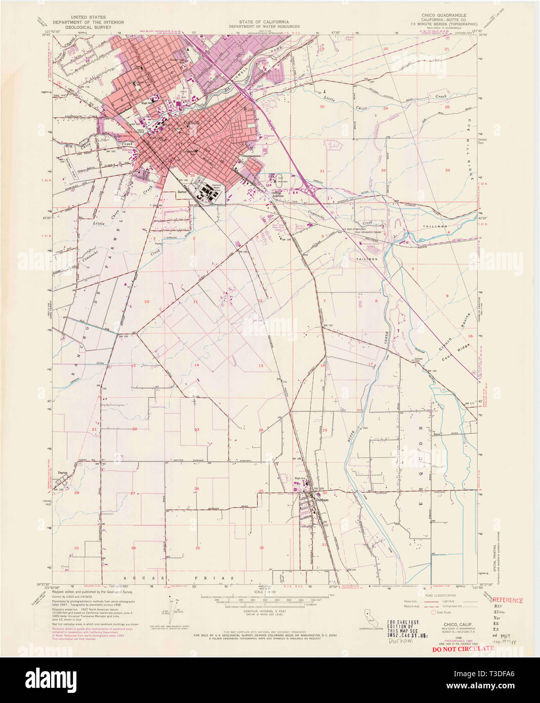 Map of chico hi-res stock photography and images - Alamy