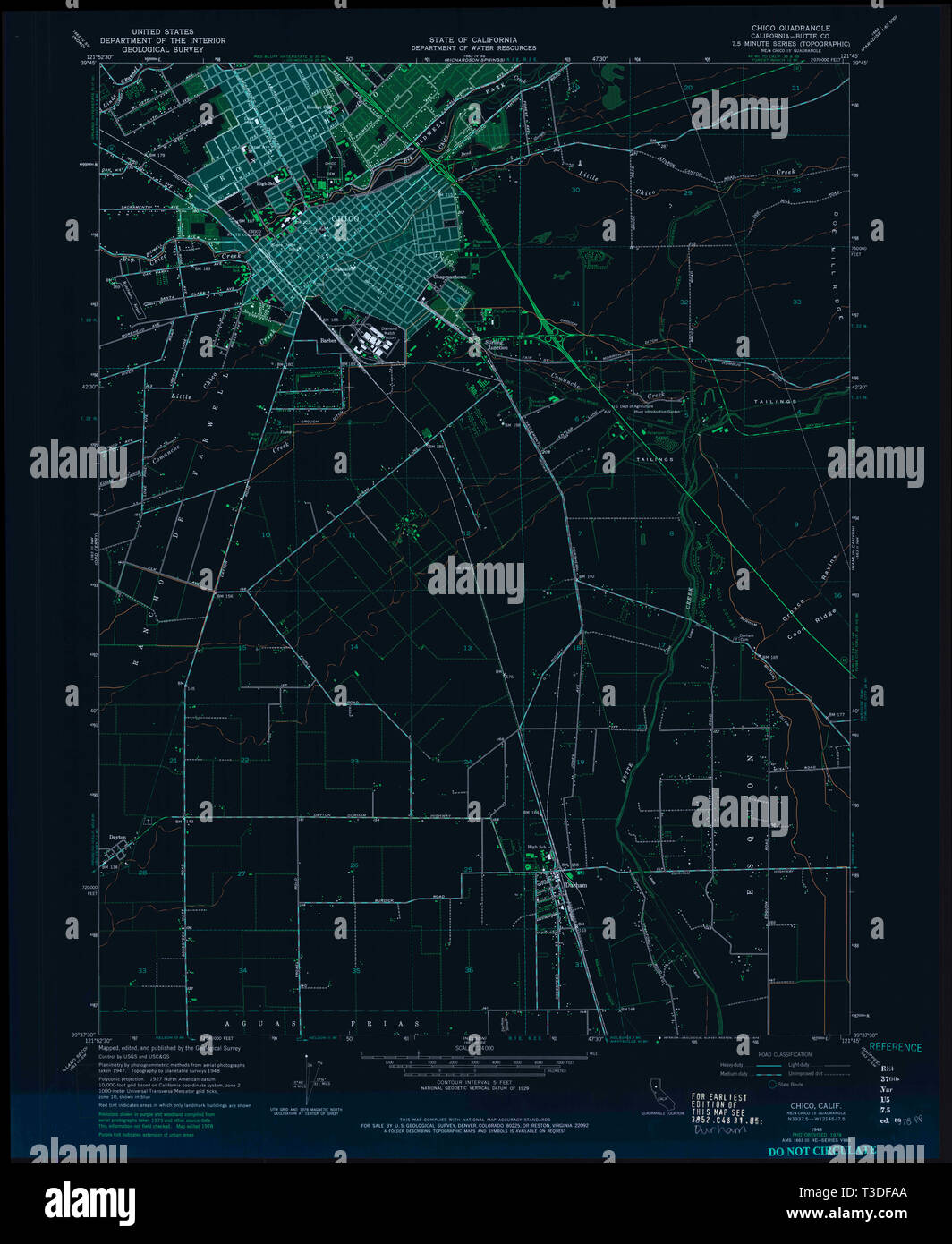 Chico california map hi-res stock photography and images - Alamy
