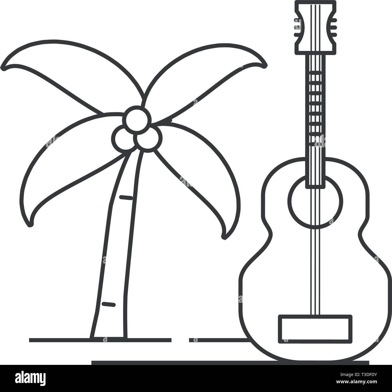 Tree Guitar Art Design