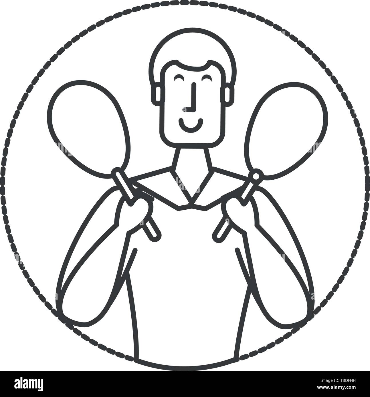 man brazilian dancer with maracas instrument vector illustration design ...