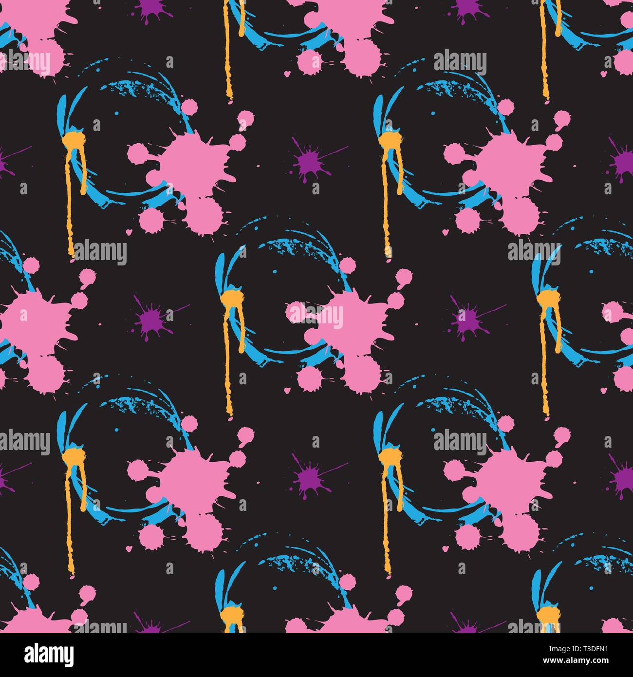 Abstract vector Seamless splatter paint background pattern 10 eps Stock ...