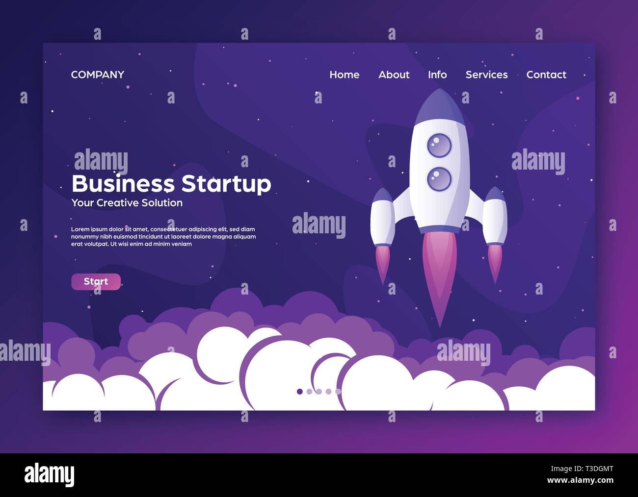 Rocket launch site Stock Vector Images - Alamy