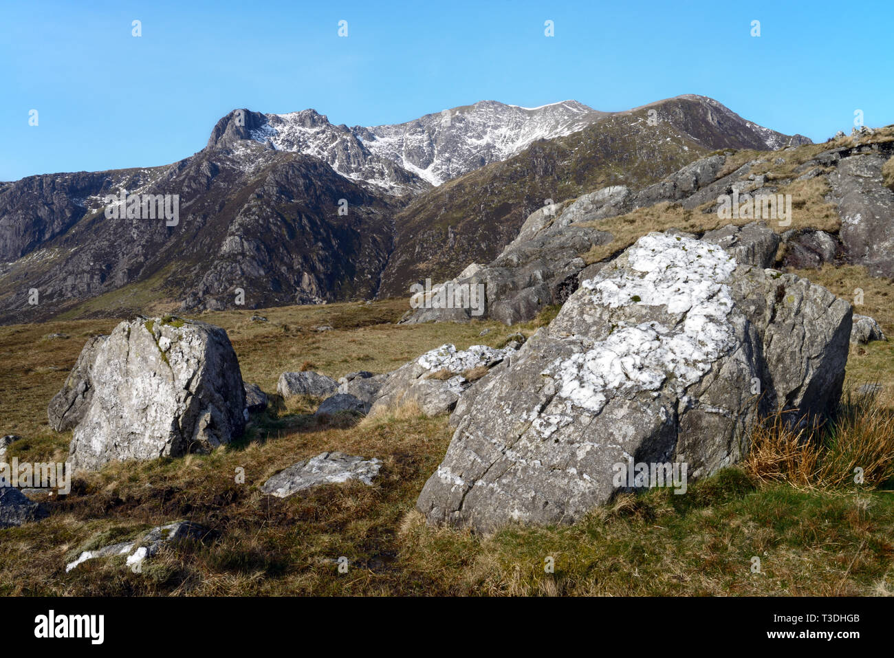 Y Garn is a mountain in the Glyderau range (the Glyders) in the ...