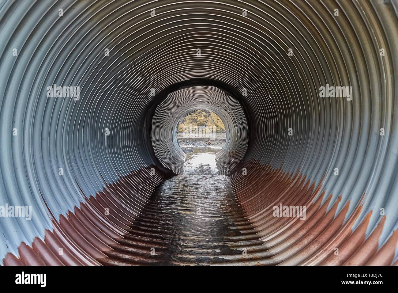 Round canal pipe inside Stock Photo - Alamy