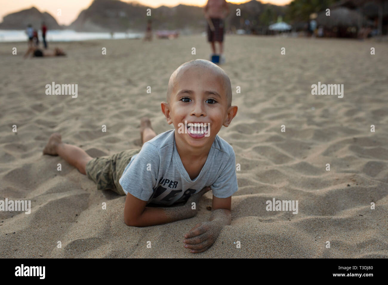 Boy bald hi-res stock photography and images - Alamy