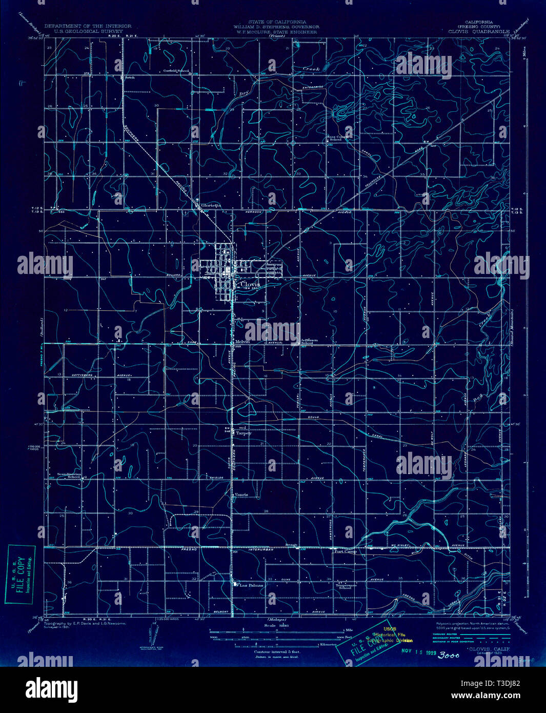 Map of clovis hi-res stock photography and images - Alamy