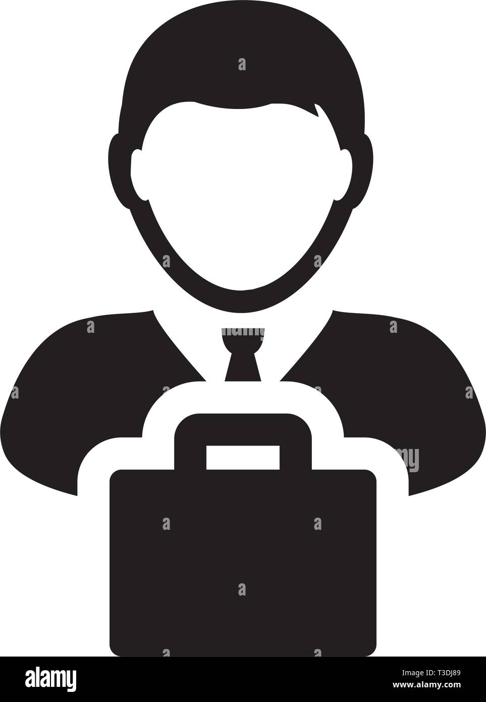 Shopping icon vector male person profile avatar with bag symbol for ...