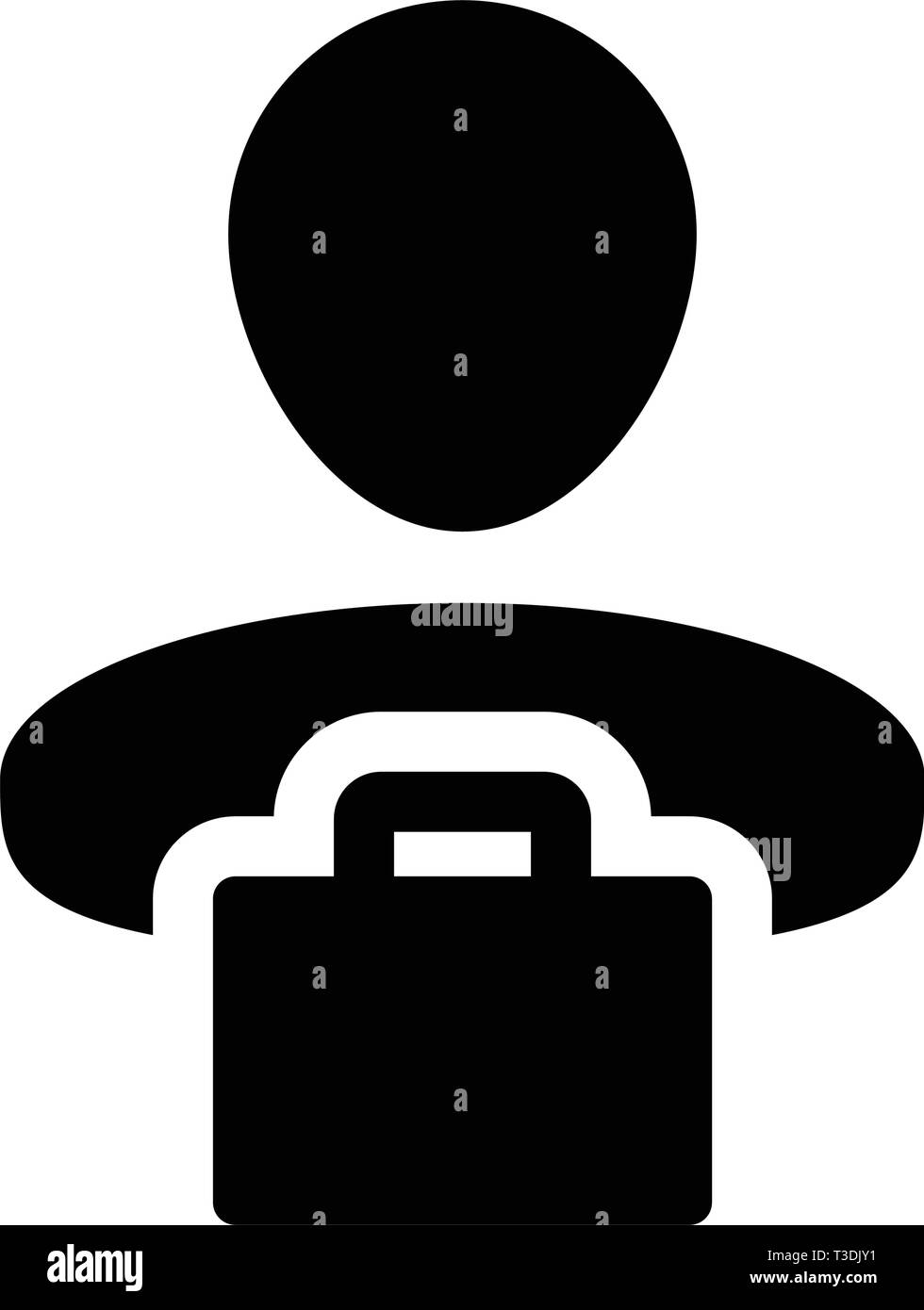 Shopper icon vector male person profile avatar with shopping bag symbol ...