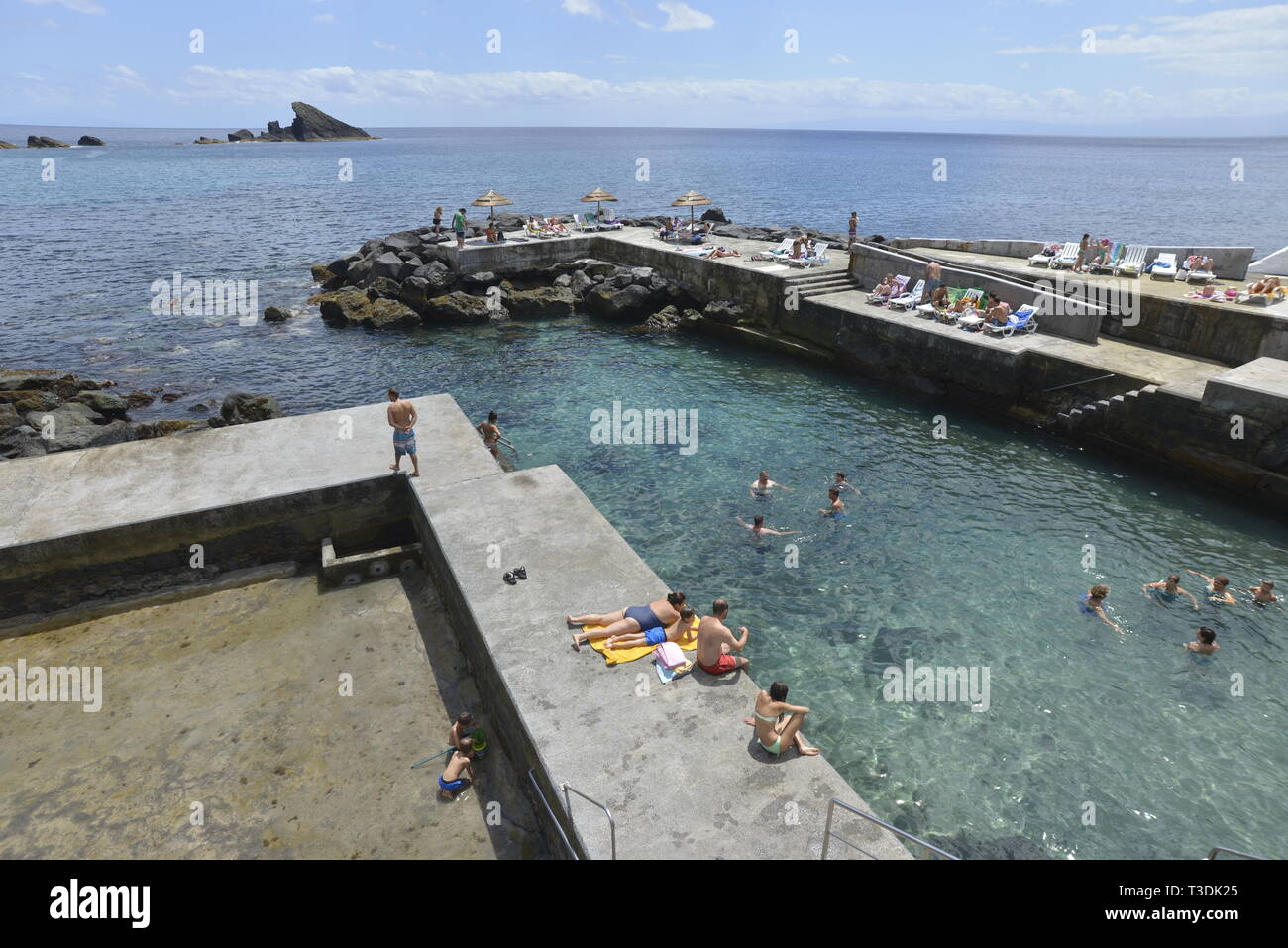 Carapacho spa in Graciosa Island in the Azores, Portugal Stock Photo ...