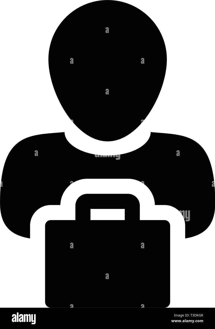 Consumer icon vector male person profile avatar with shopping bag ...