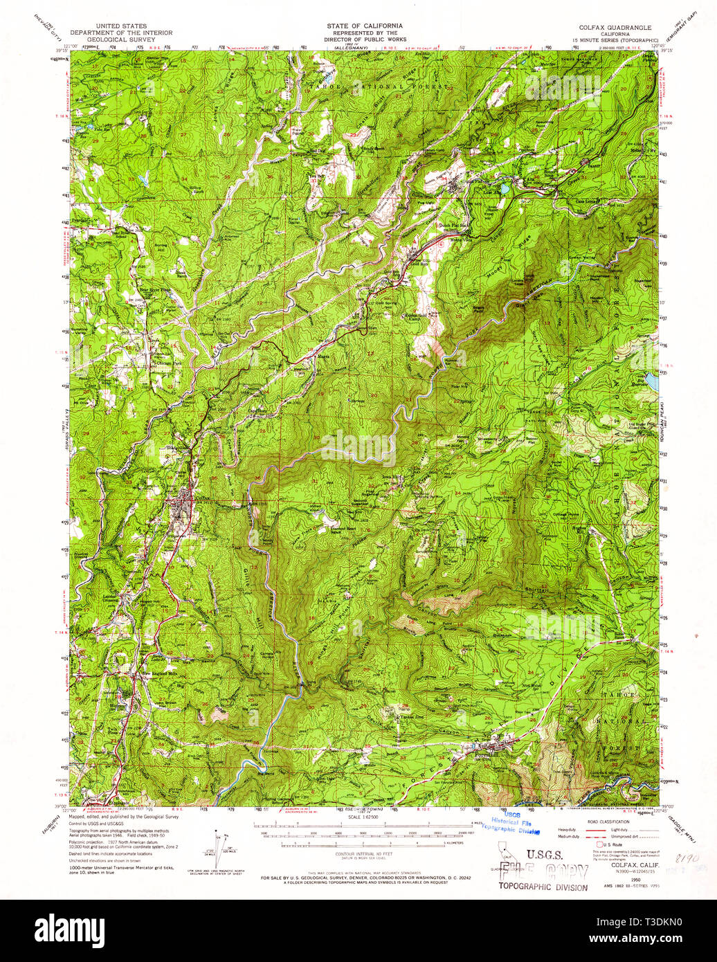 Map of colfax hi-res stock photography and images - Alamy