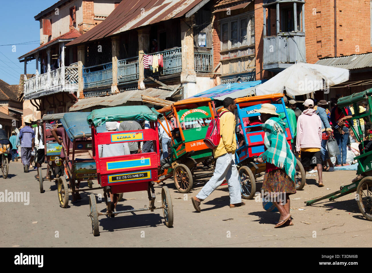 Typical town life in Madagascar,africa Stock Photo - Alamy