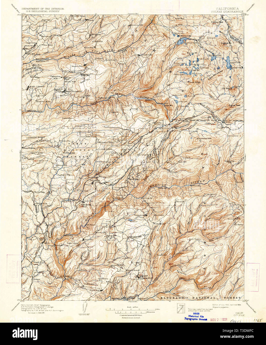 Map of colfax hi-res stock photography and images - Alamy