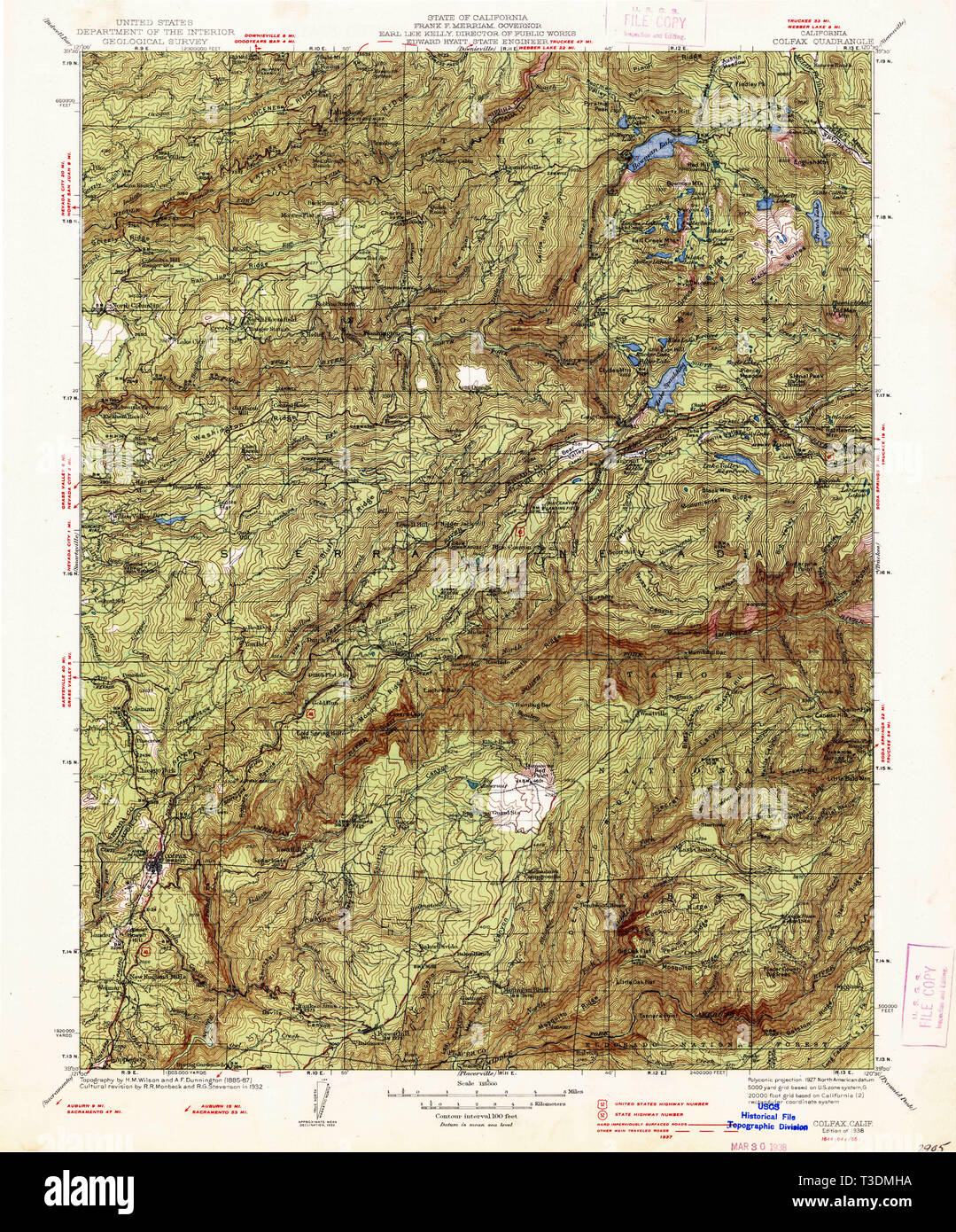 Map of colfax hi-res stock photography and images - Alamy