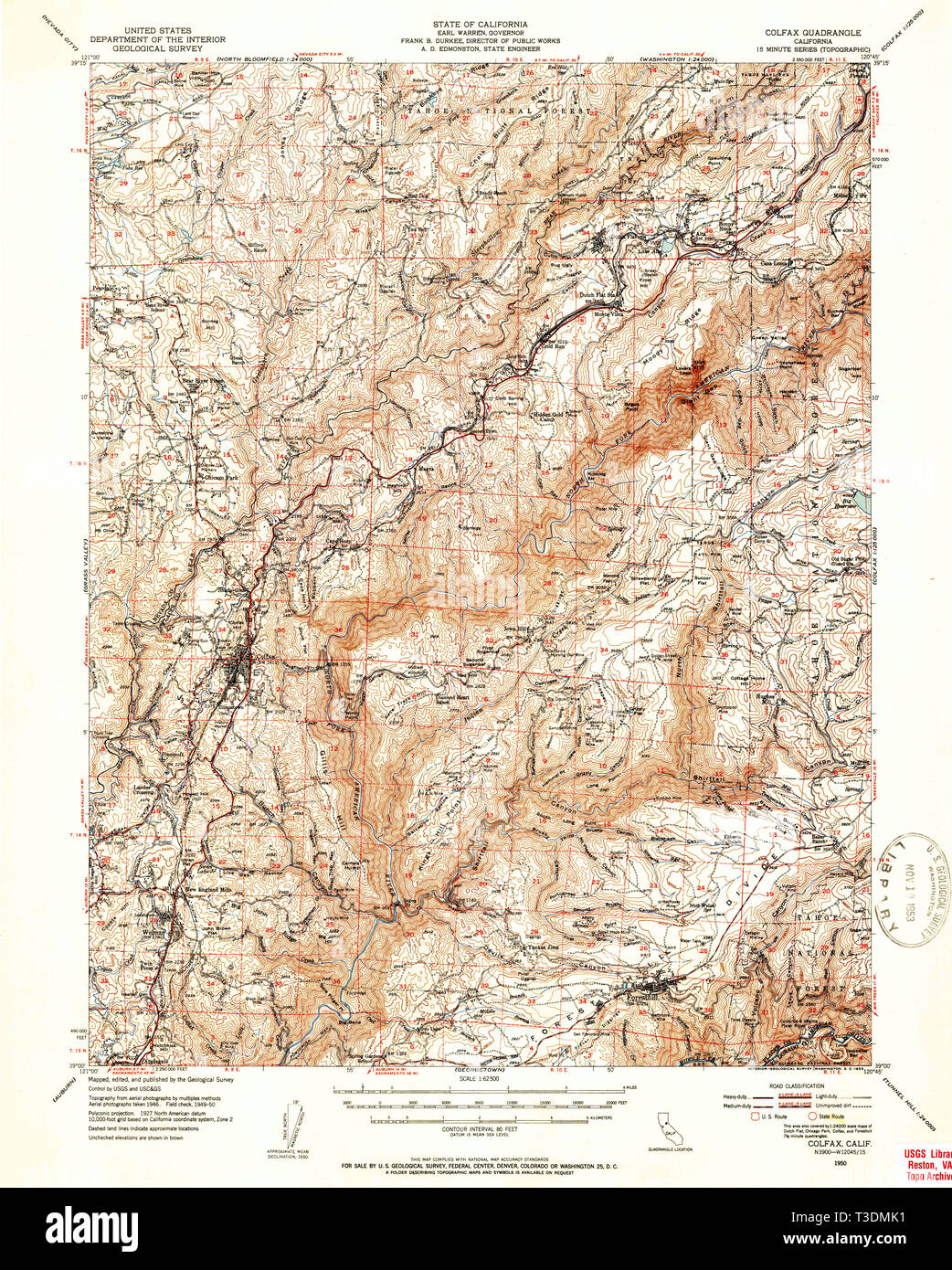 Map of colfax hi-res stock photography and images - Alamy