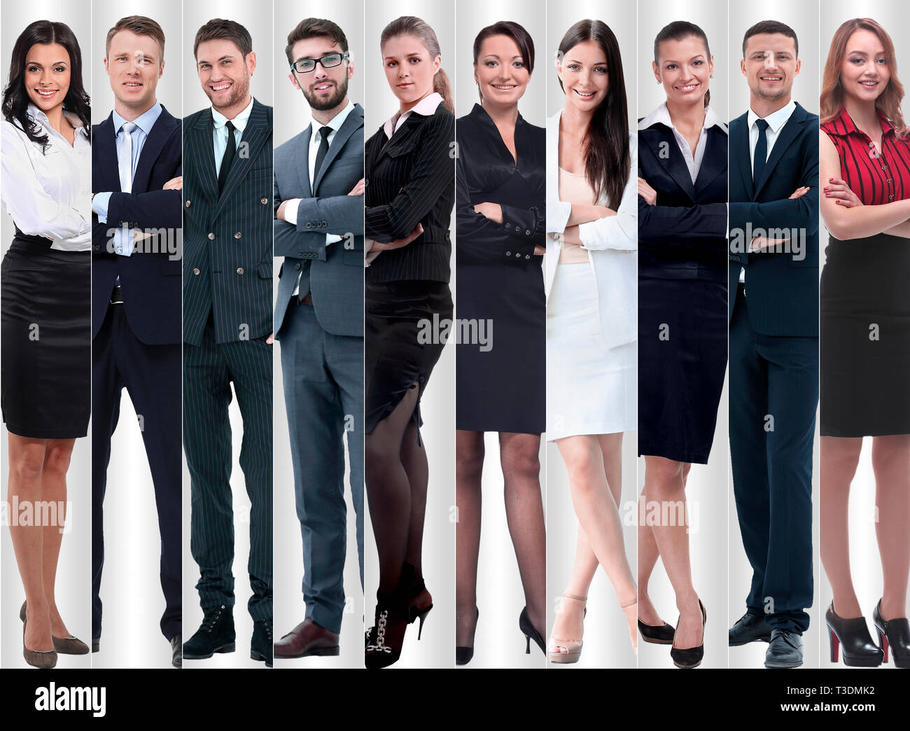 in full growth. modern successful business people Stock Photo - Alamy