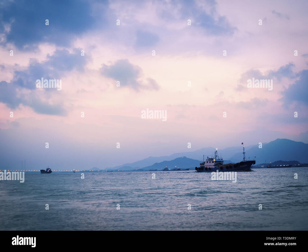 ship on sea Stock Photo - Alamy