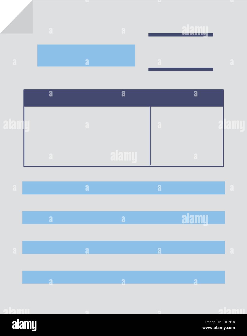 document paper report Stock Vector Image & Art - Alamy