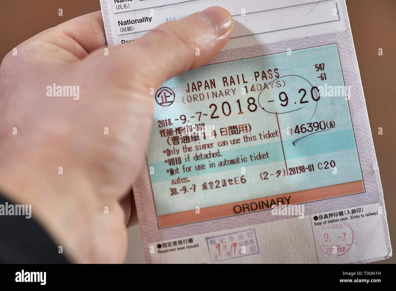 Japan rail pass hi-res stock photography and images - Alamy