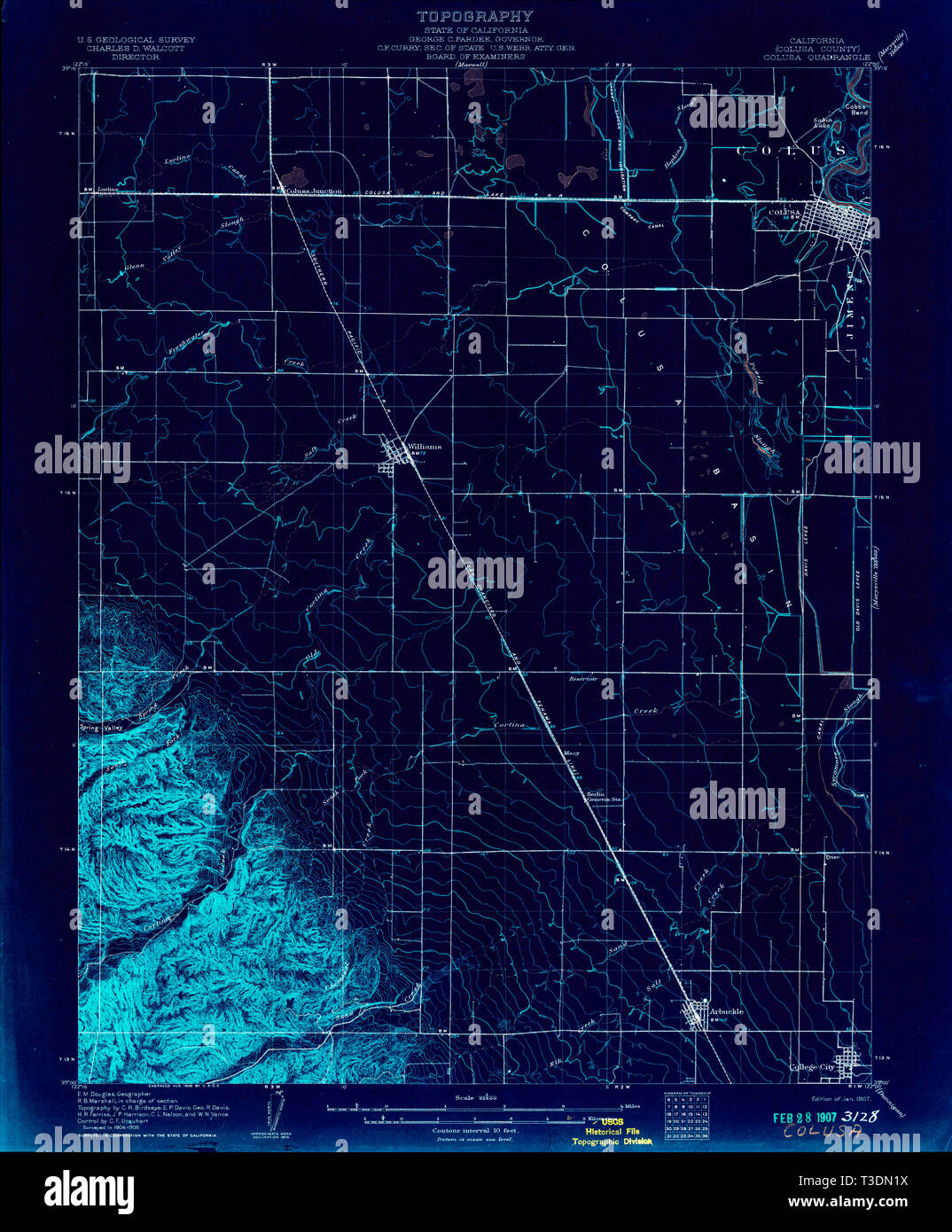 Colusa map hi-res stock photography and images - Alamy