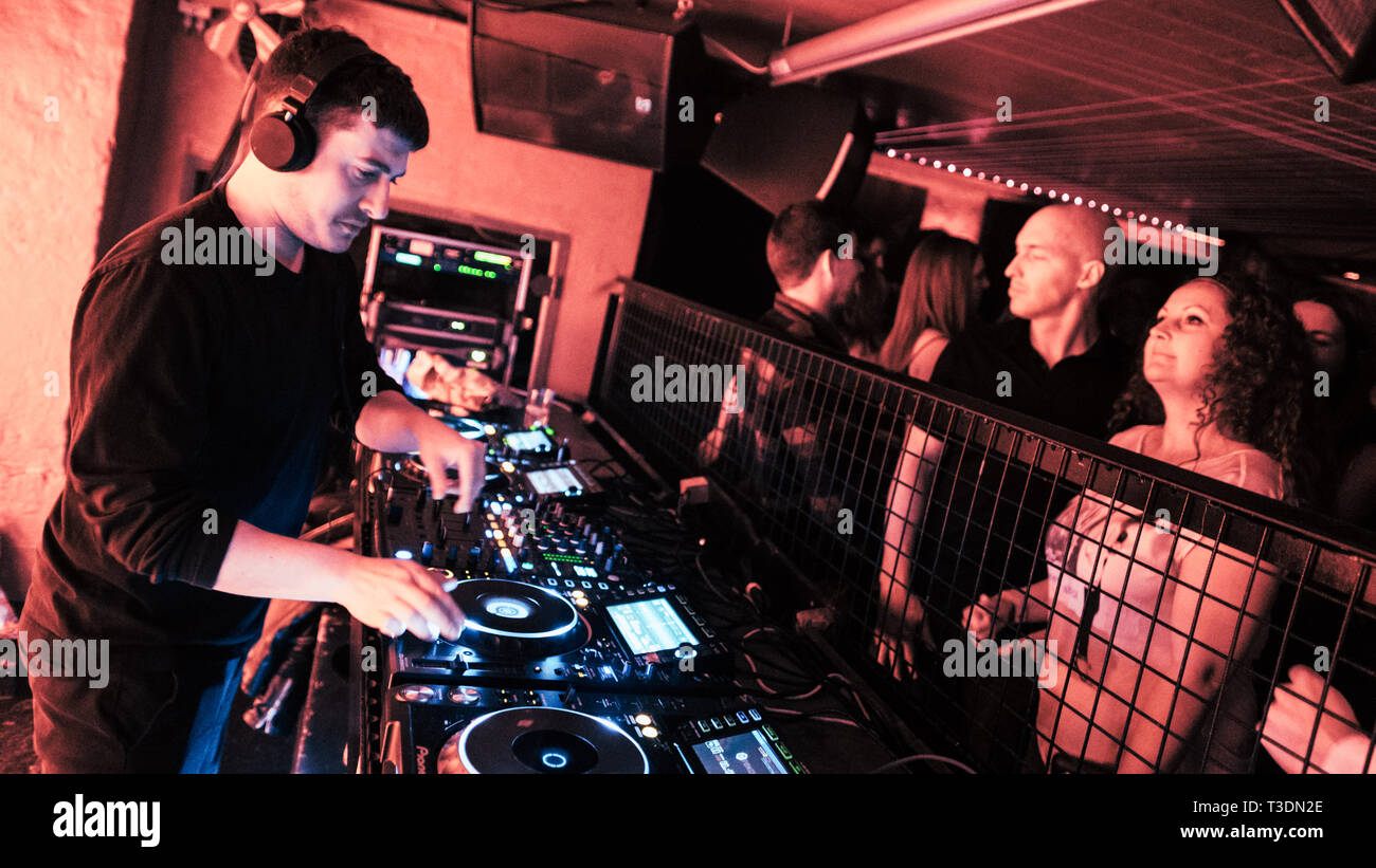 Denmark, Copenhagen - April 6, 2019. The British electronic musicician ...