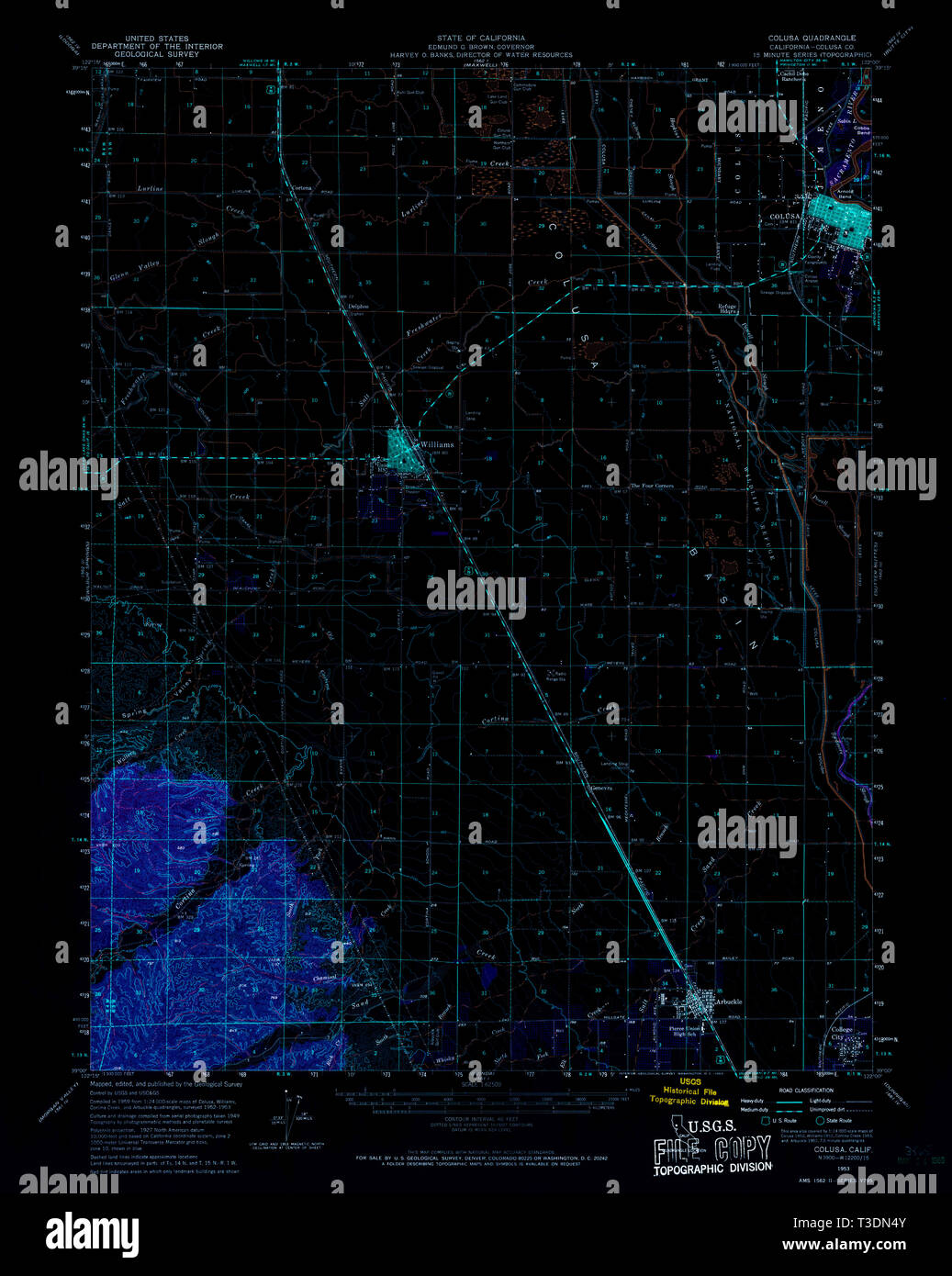 Colusa map hi-res stock photography and images - Alamy