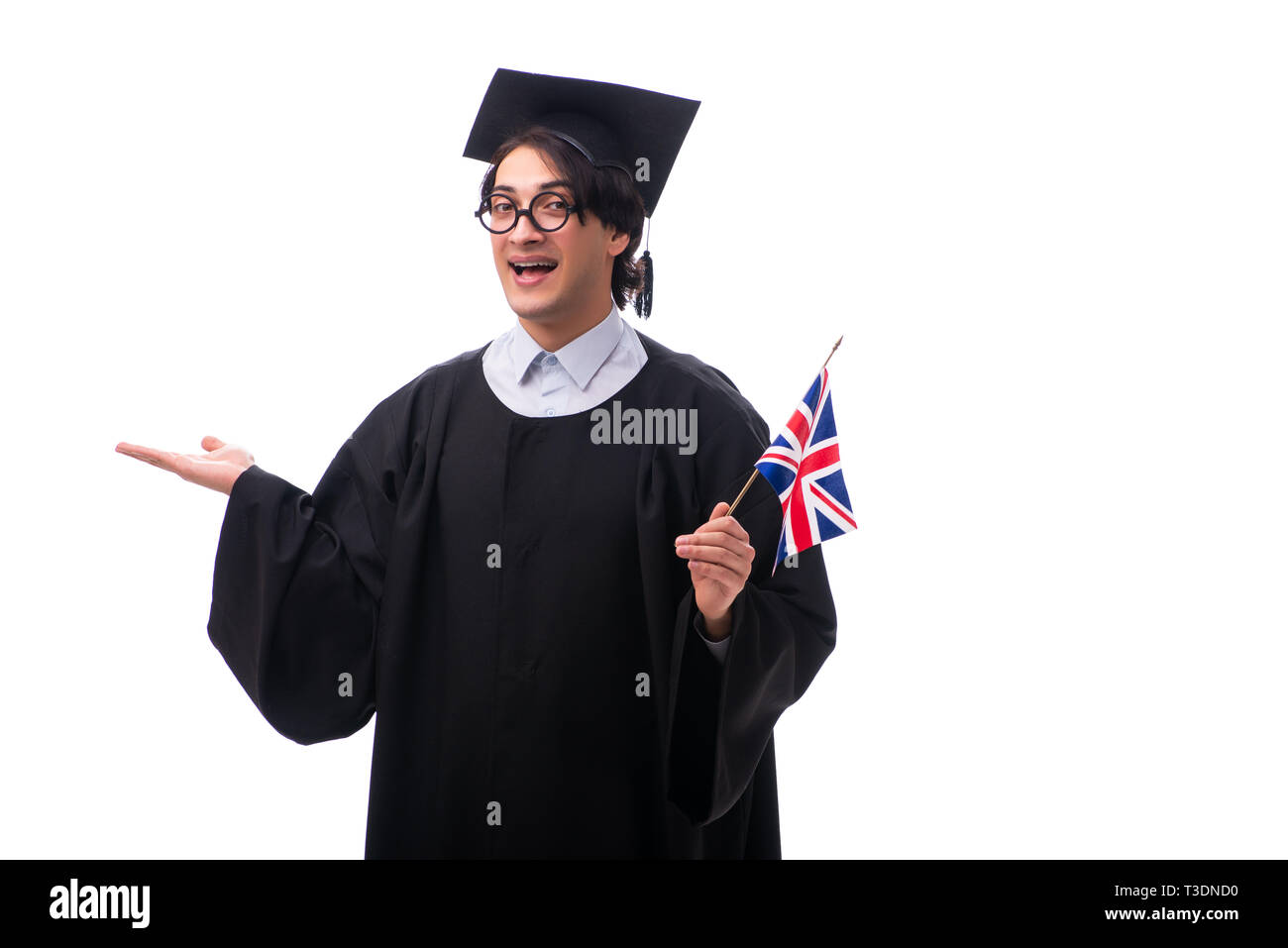 Young handsome man graduating from university Stock Photo - Alamy