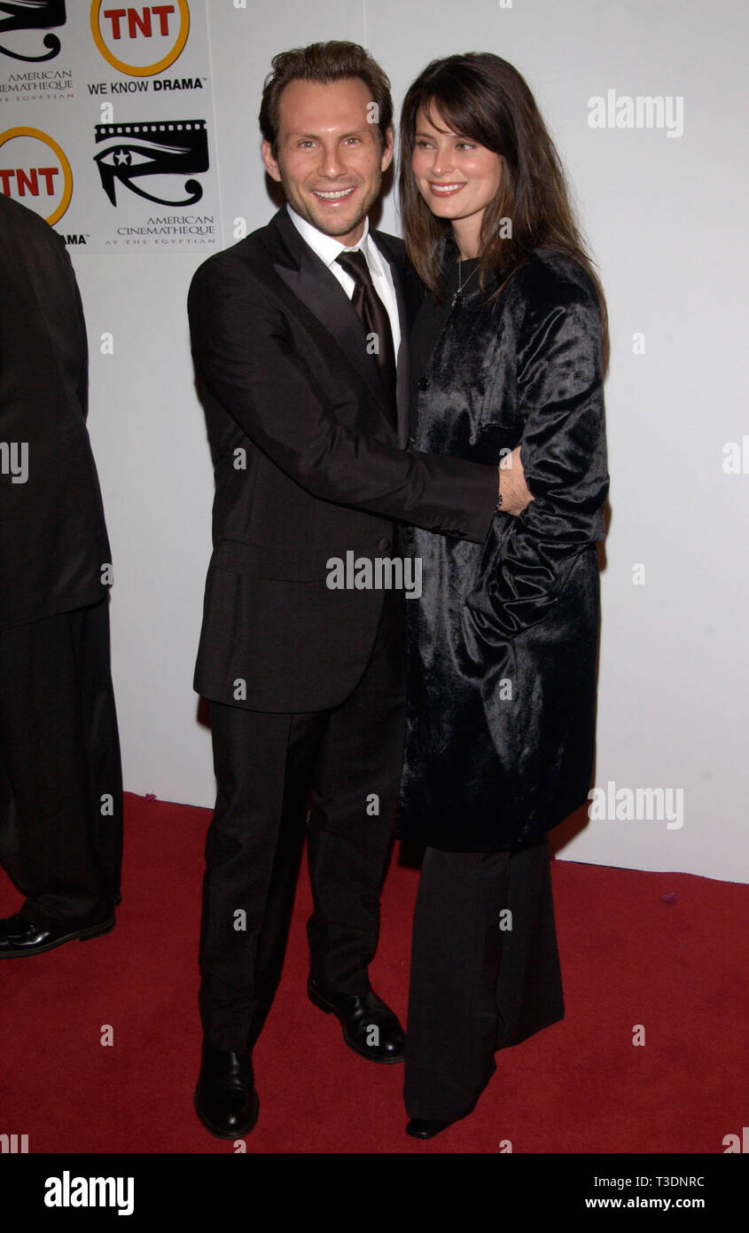 LOS ANGELES, CA. October 28, 2001: Actor CHRISTIAN SLATER & wife at the ...