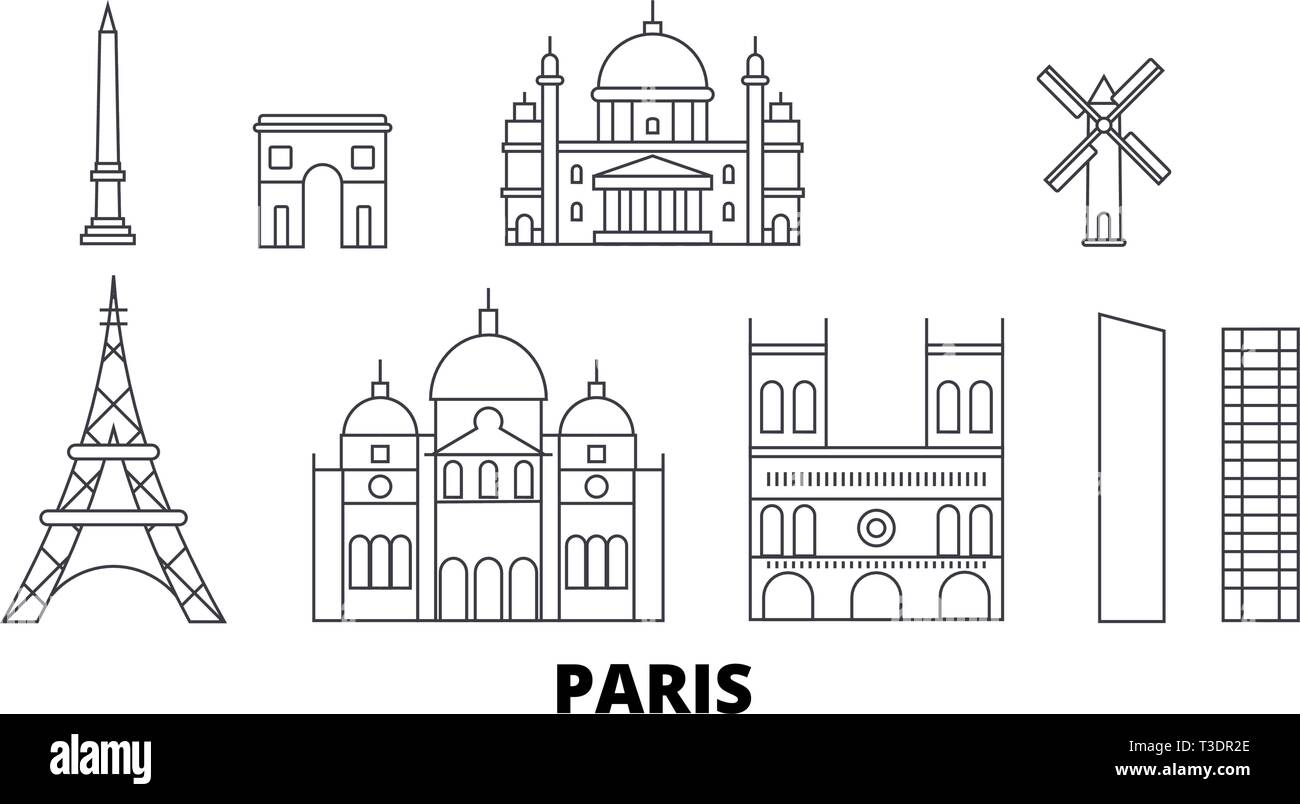 Paris Outline High Resolution Stock Photography and Images - Alamy