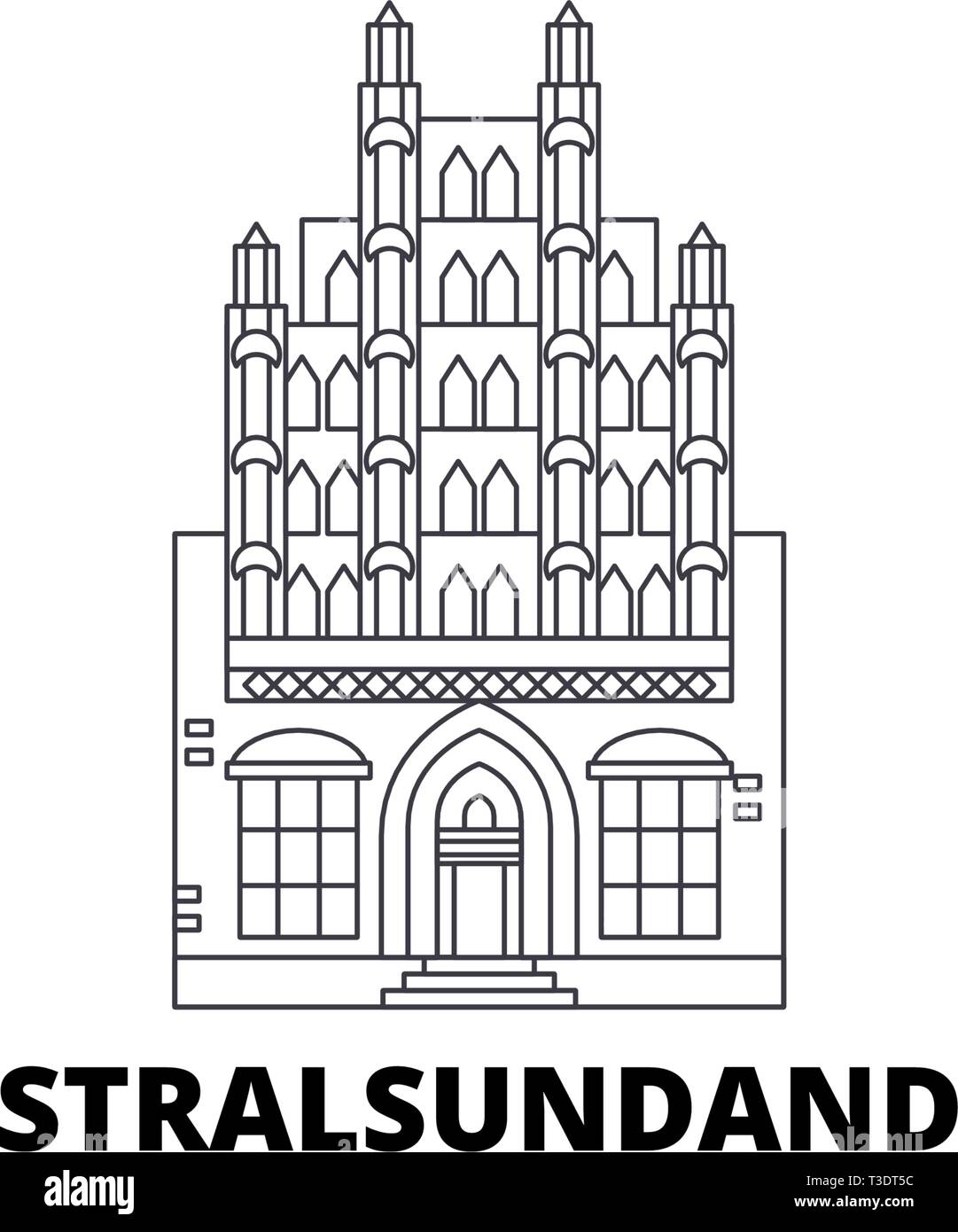 Stralsund gothic architecture Stock Vector Images - Alamy