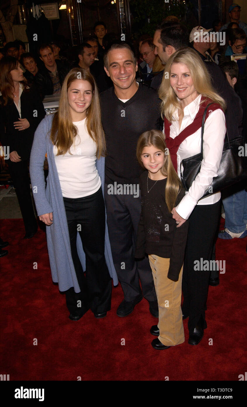 LOS ANGELES, CA. November 14, 2001: Actor TONY DANZA & family at the ...