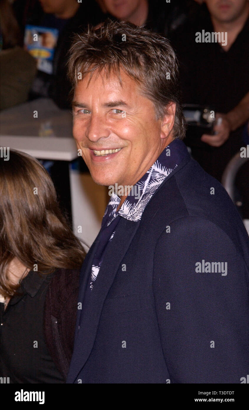 LOS ANGELES, CA. November 14, 2001: Actor DON JOHNSON at the Los ...
