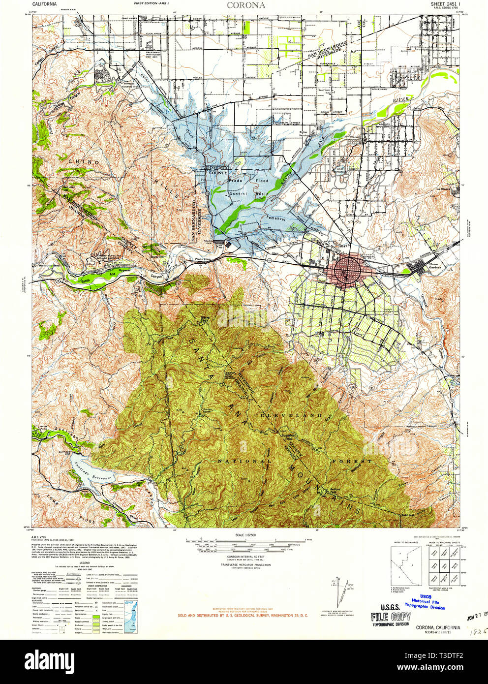 Corona california map hi-res stock photography and images - Alamy