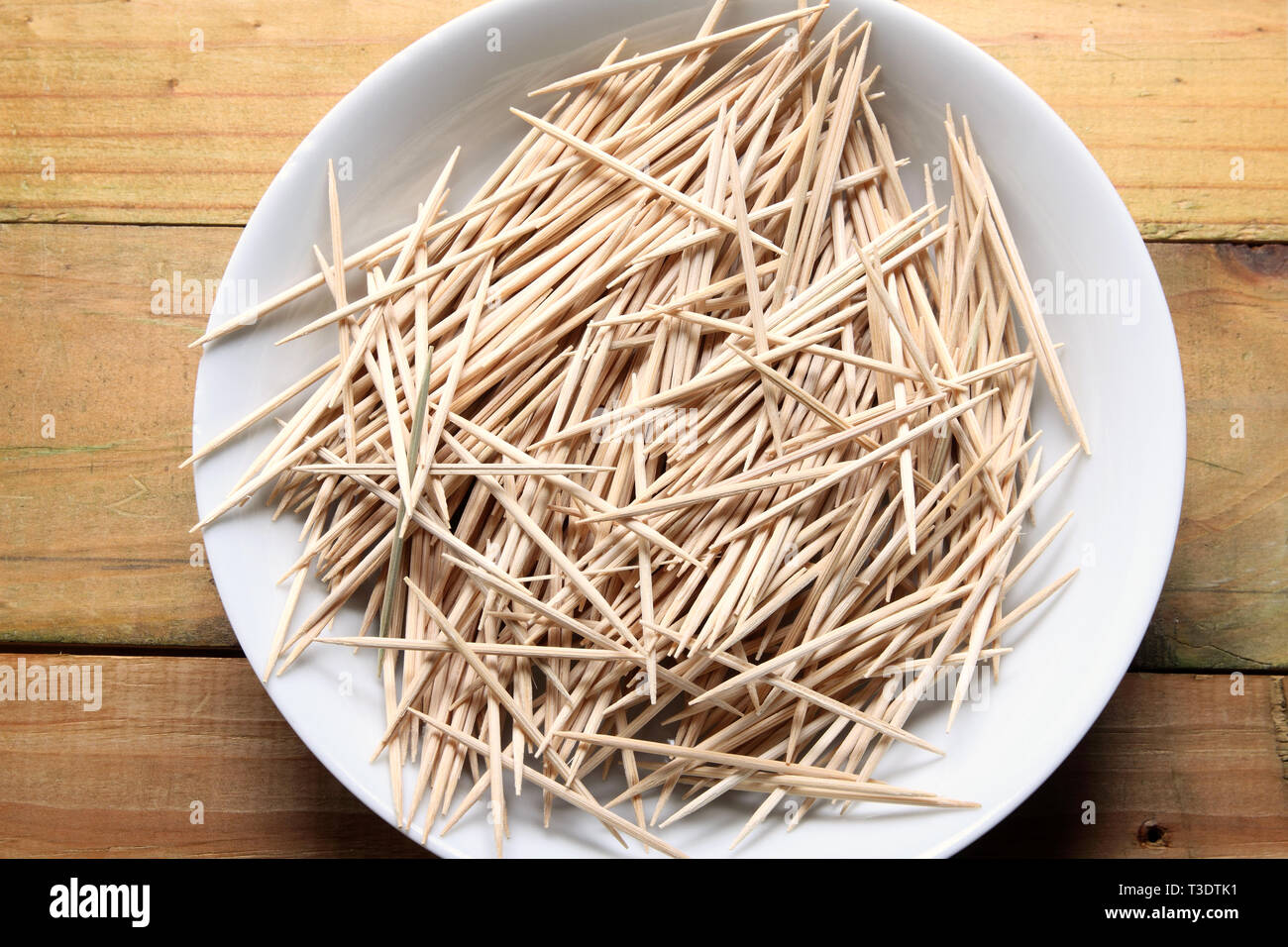 Tooth wood toothpicks hi-res stock photography and images - Alamy