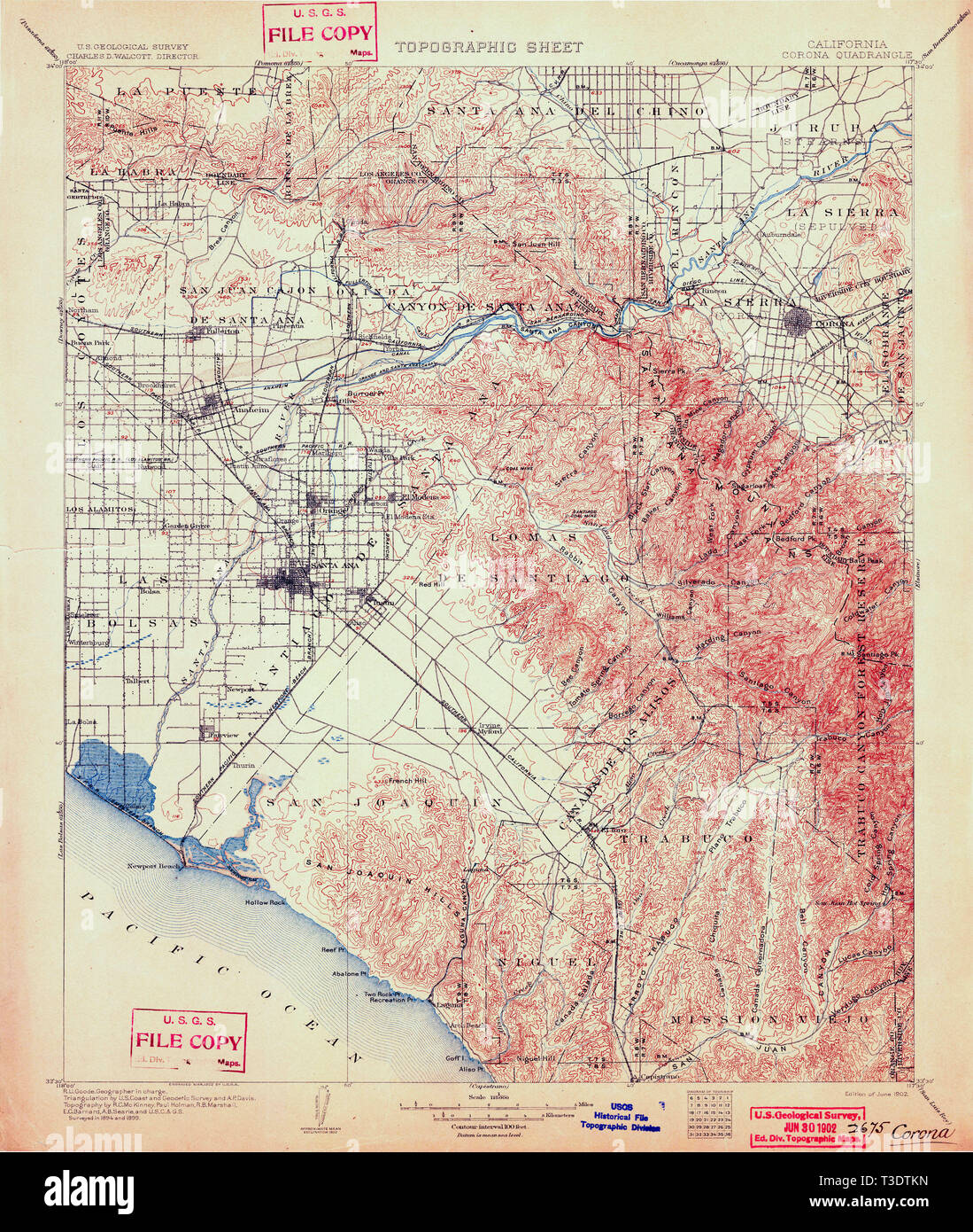 Corona california map hi-res stock photography and images - Alamy
