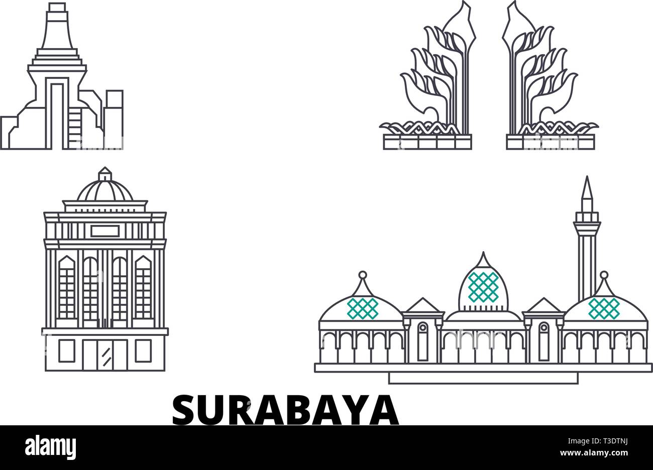 Surabaya city icon hi-res stock photography and images - Alamy