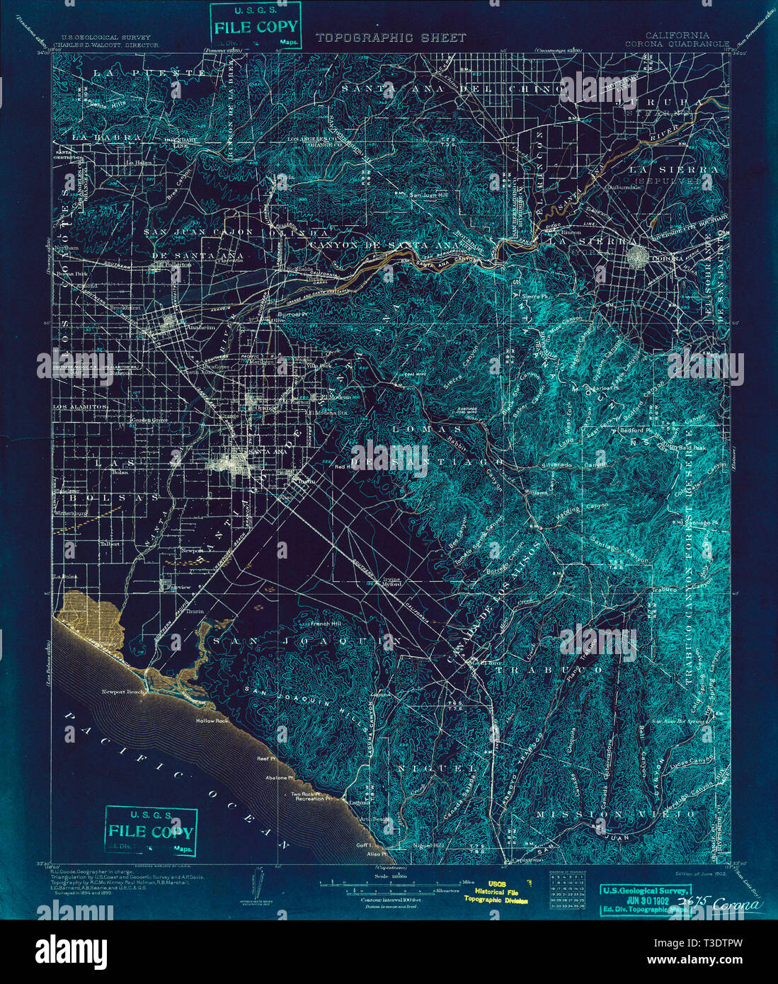 Corona california map hi-res stock photography and images - Alamy