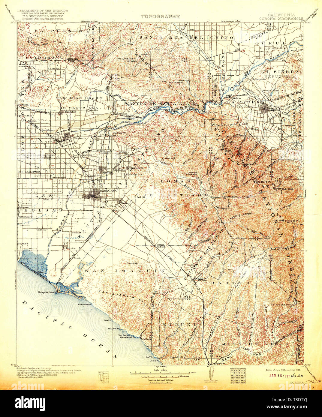 Corona california map hi-res stock photography and images - Alamy