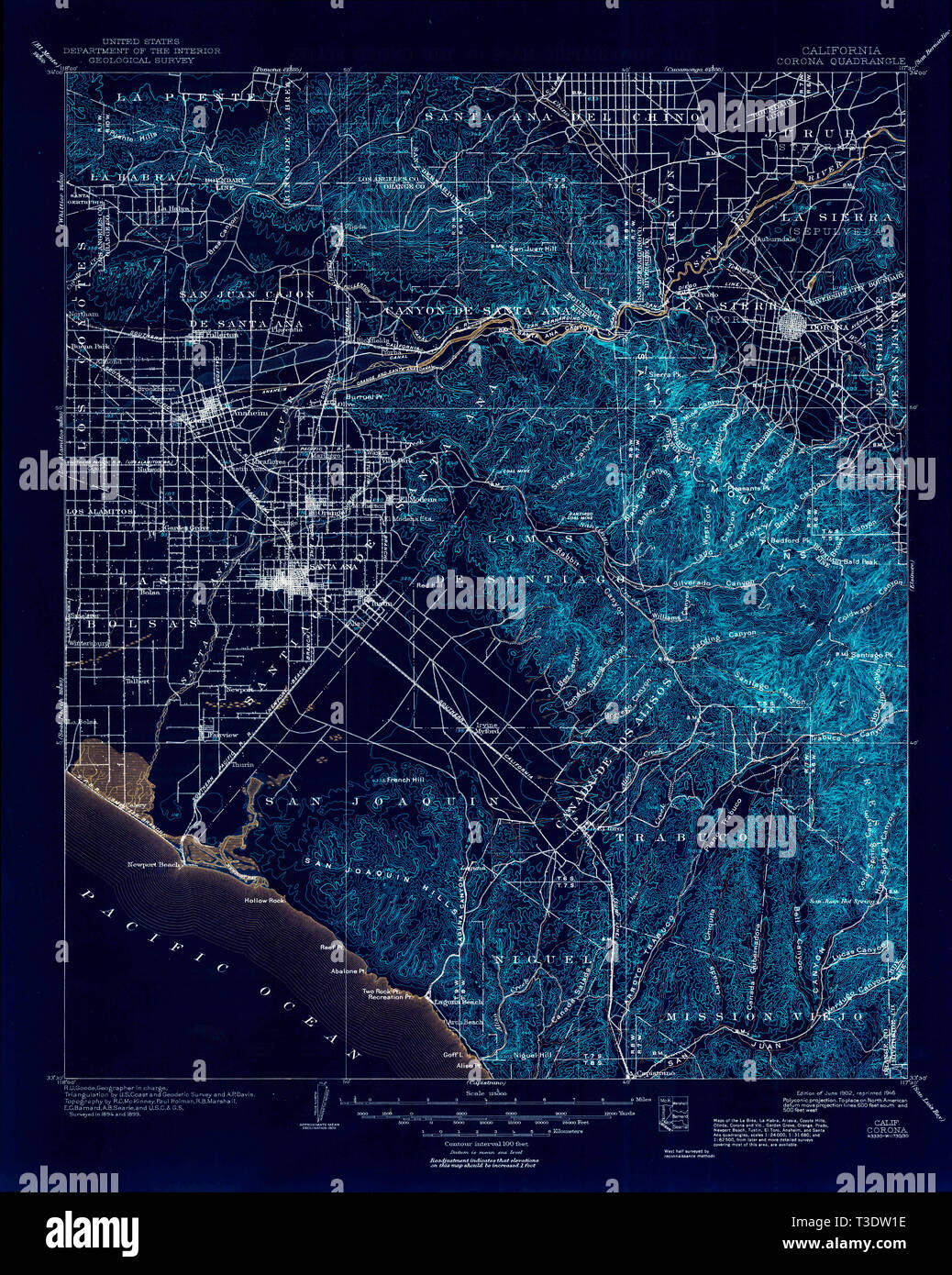 Corona california map hi-res stock photography and images - Alamy