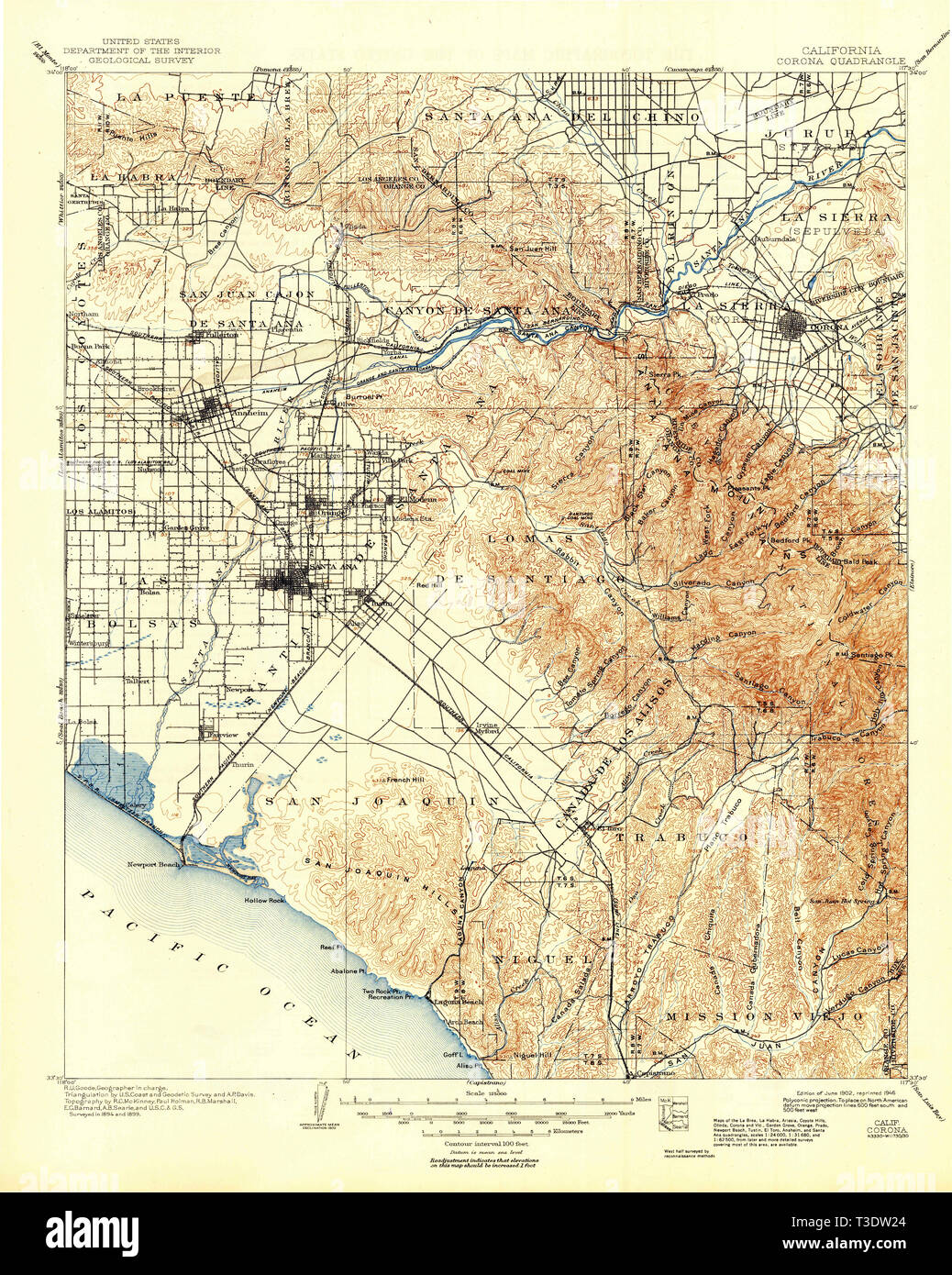 Corona california map hi-res stock photography and images - Alamy
