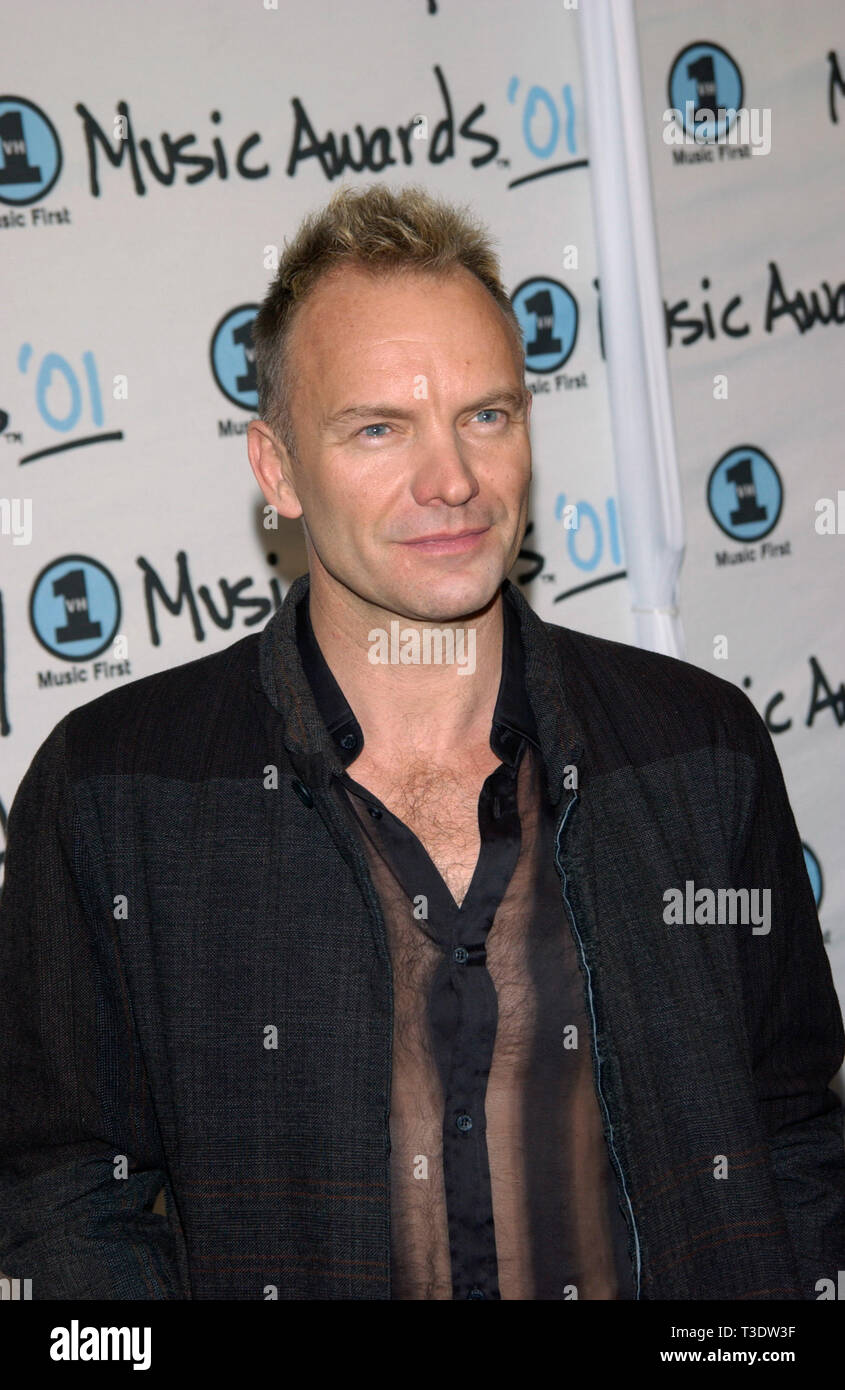 LOS ANGELES, CA. December 02, 2001: Pop star STING at the My VH1 Music ...